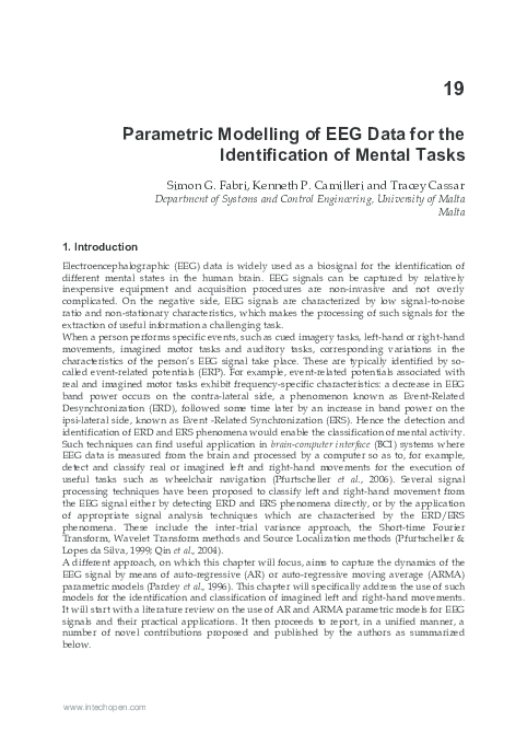 PDF Parametric Modelling Of EEG Data For The Identification Of Mental pdf-parametric-modelling-of-eeg-data-for-the-identification-of-mental