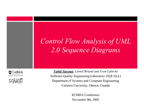 (PDF) Control flow analysis of UML 2.0 sequence diagrams