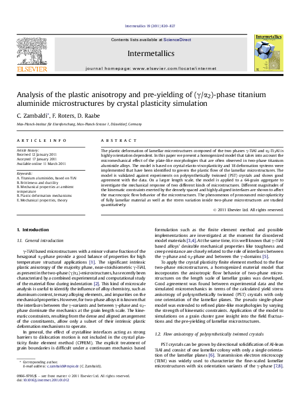 Crystal Plasticity Finite Element Methods | Dierk Raabe - Academia.edu