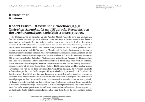 (PDF) Feustel, Robert; Schochow, Maximilian (Hrsg.): Zwischen ...