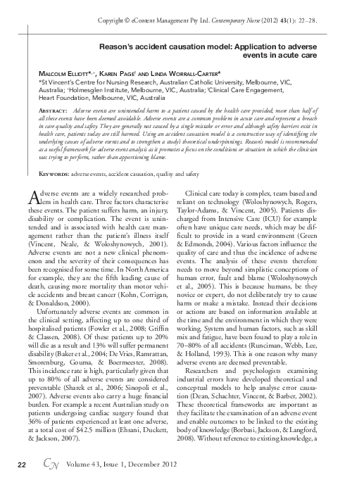 (PDF) Reasons accident causation model