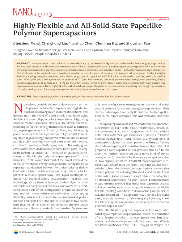 (PDF) Highly Flexible and All-Solid-State Paperlike Polymer Supercapacitors