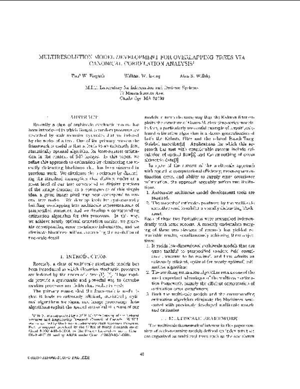Pdf Multiresolution Model Development For Overlapping Trees Via