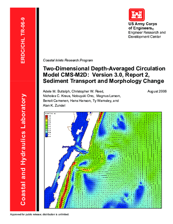 (PDF) Two-Dimensional Depth-Averaged Circulation Model CMS-M2D: Version 3.0, Report 2, Sediment ...