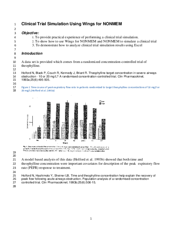 (PDF) Clinical Trial Simulation Using
