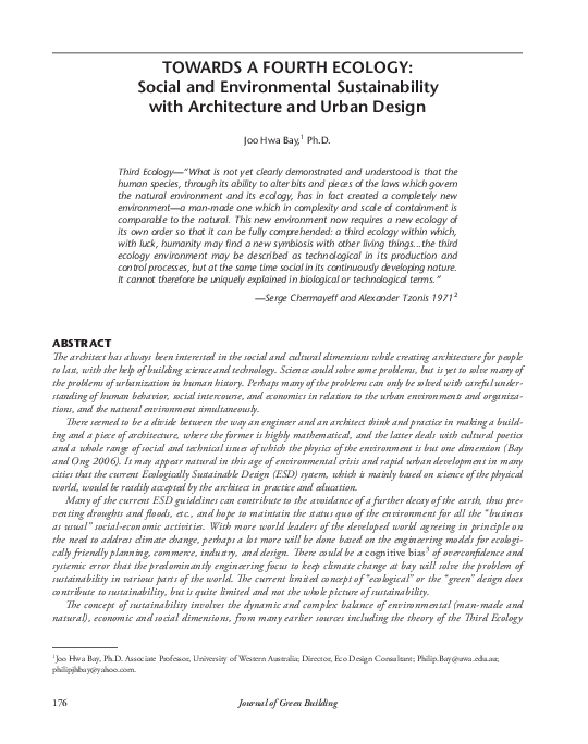 (PDF) Density, community and sustainability