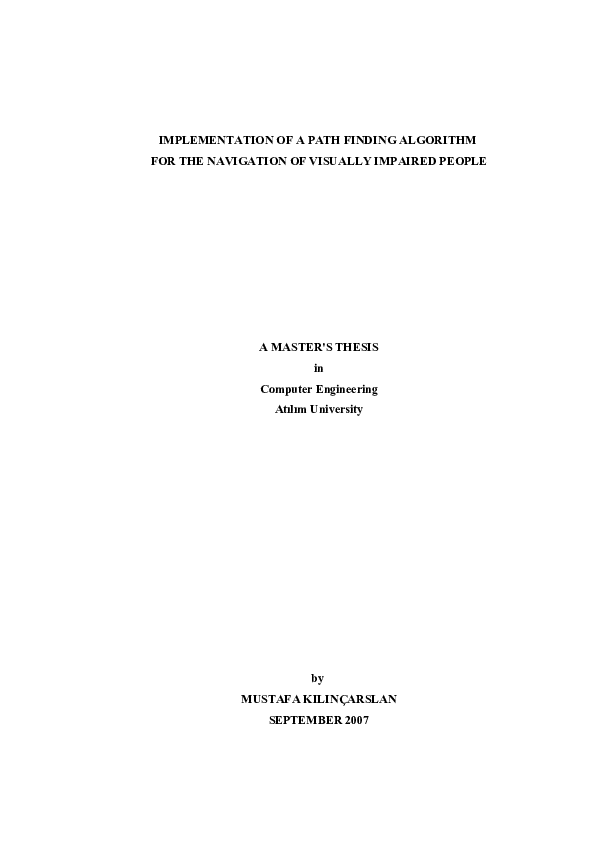 (PDF) Implementation of A Path Finding Algorithm