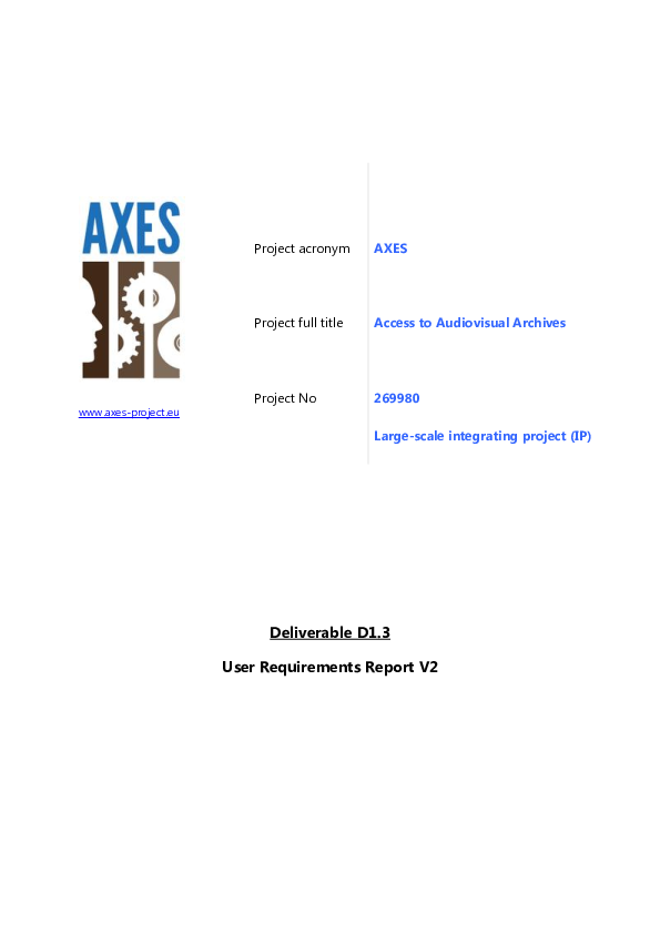 (PDF) Project Deliverable Report