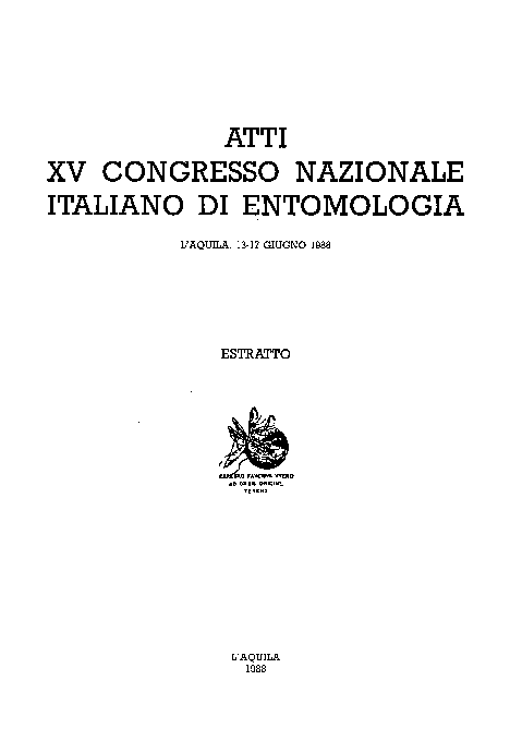 PANTALEONI R. A., 1988. - La Neurotterofauna dell’Appennino Romagnolo ...