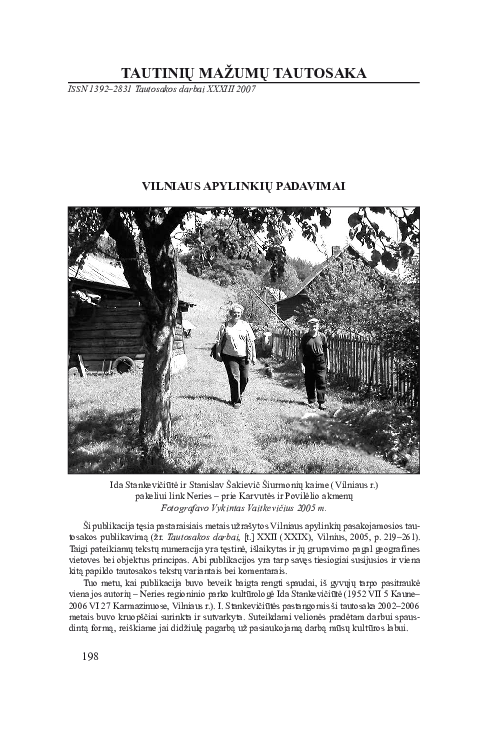 (PDF) Vilniaus apylinkių padavimai (2 dalis) │ The Local Legends of the ...