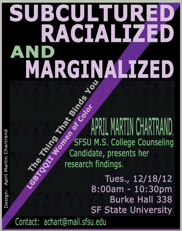 (PDF) (Poster): Subcultured, Racialized, and Marginalized The Thing ...