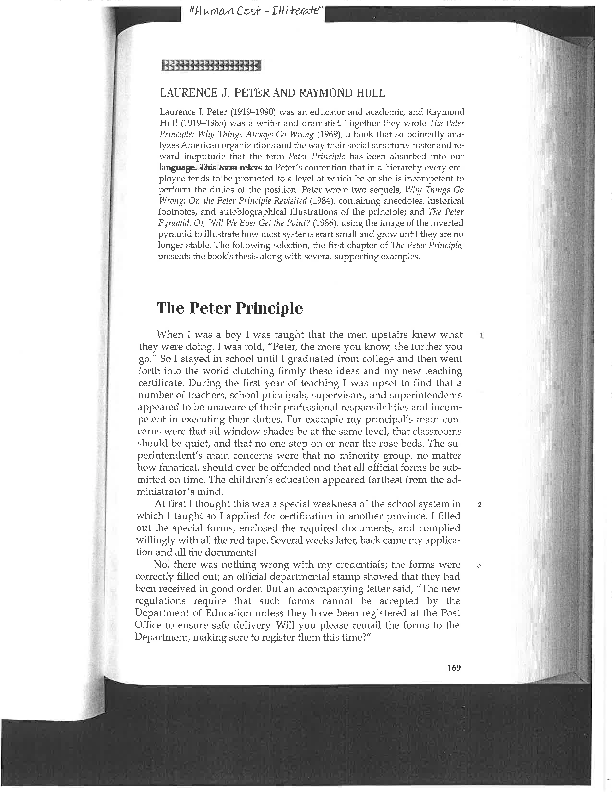 (PDF) The peter principle
