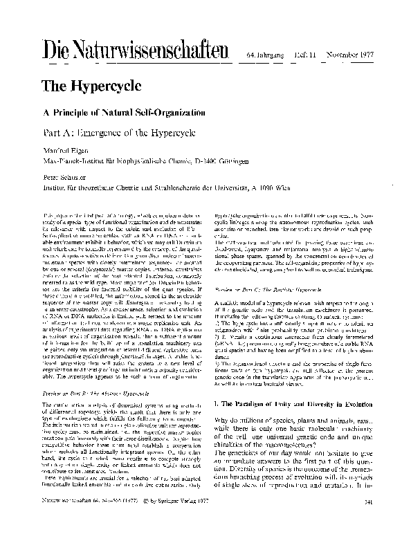 (PDF) A principle of natural self-organization
