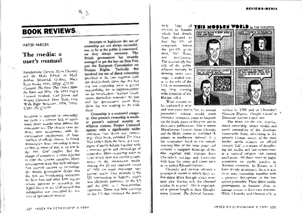 (PDF) Review of Manufacturing Consent