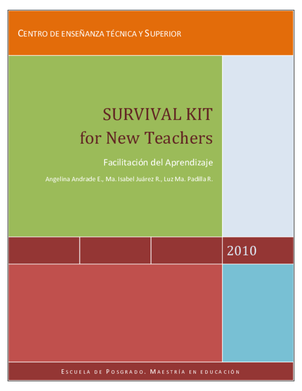 (PDF) Survival Kit for New Teachers