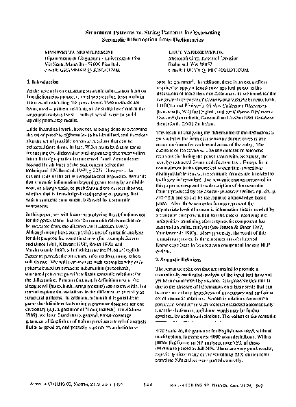 Pdf Structural Patterns Vs String Patterns For Extracting Semantic 0538