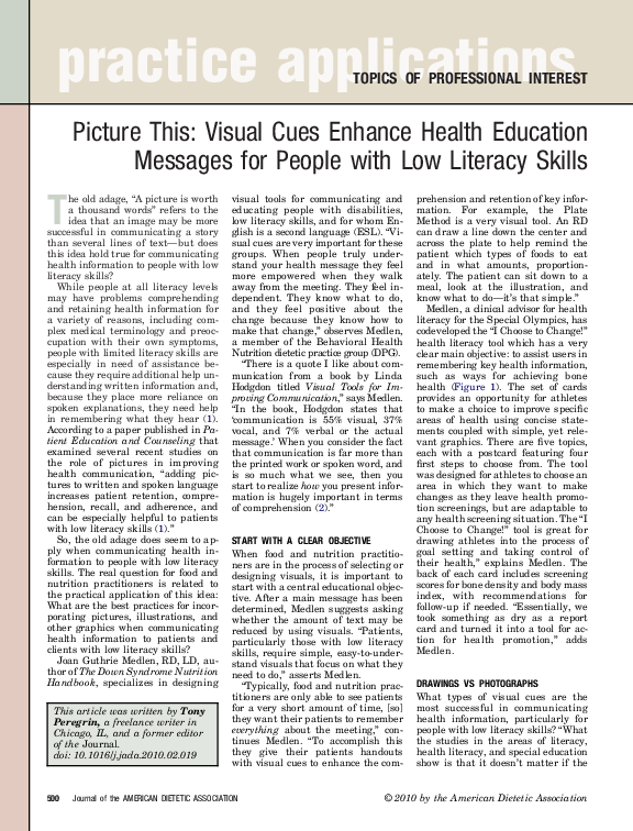 (PDF) Picture This: Visual Cues Enhance Health Education Messages for ...