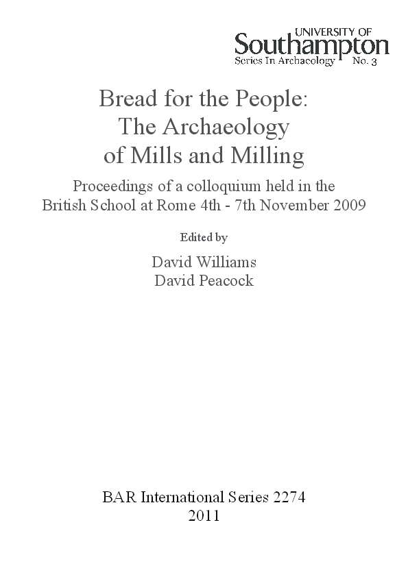 (PDF) S. Wefers, Still using your saddle quern? A compilation of the ...