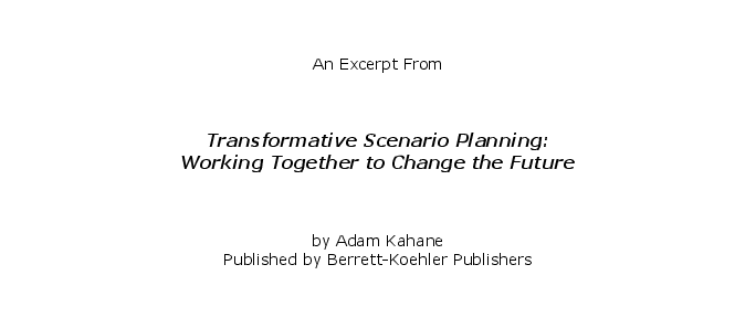 (PDF) Transformative scenario planning: Working together to change the ...