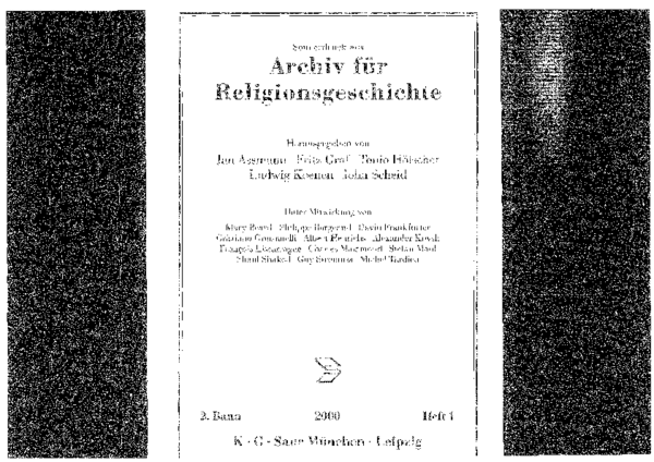 (PDF) Philippe Borgeaud et Youri Volokhine, « La formation de la ...