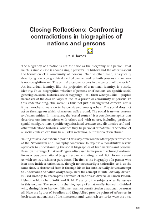 (PDF) 'Confronting Contradictions in Biographies of Nations and Persons ...