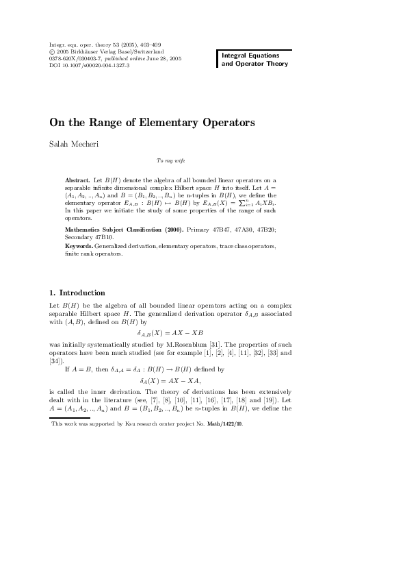 properties of and operator