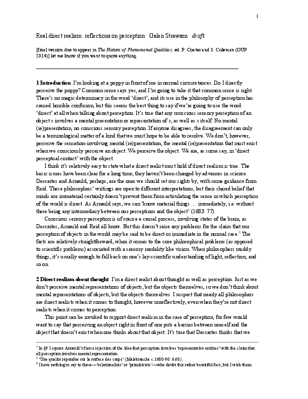 (PDF) Real Direct Realism 2015