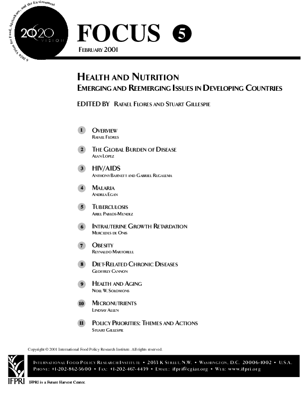 (PDF) Health and nutrition: emerging and reemerging issues in ...