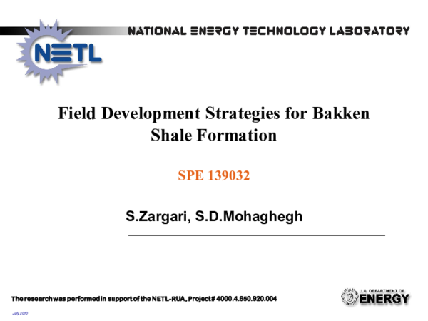 (PDF) Field development strategies for bakken shale formation