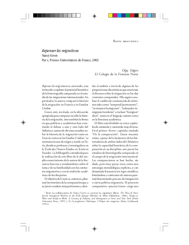 (PDF) Repenser les migrations