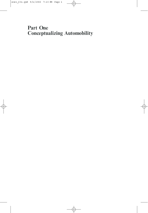 (PDF) Impossibilities of automobility