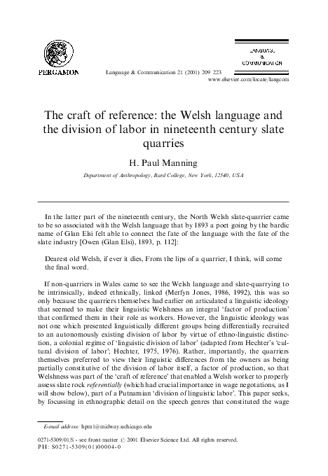 (PDF) The craft of reference