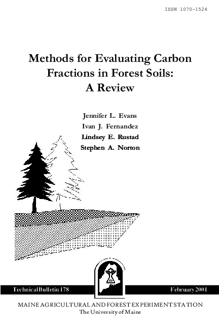 (PDF) Methods for Evaluating Carbon Fractions in Forest Soils: A Review