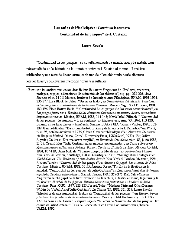 continuidad de los parques personajes