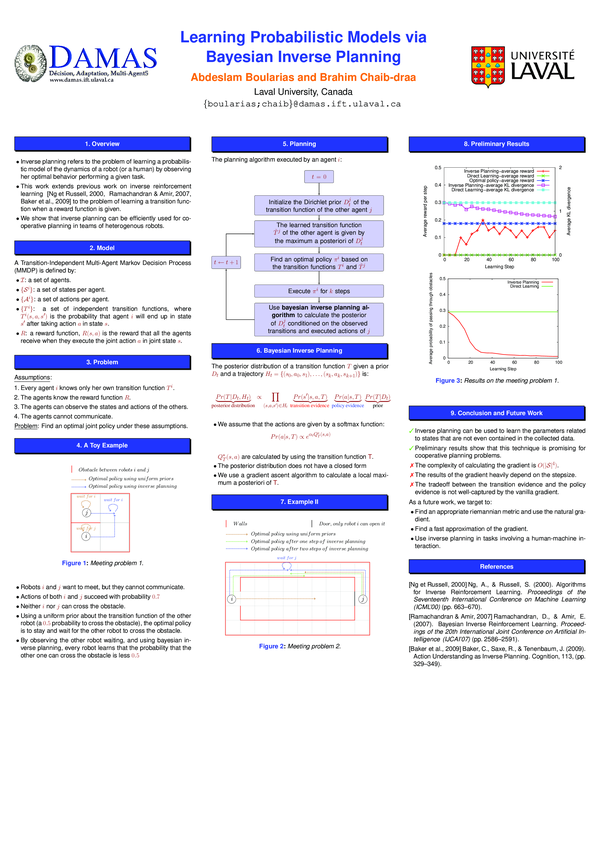 (PDF) Learning Probabilistic Models via Bayesian Inverse Planning