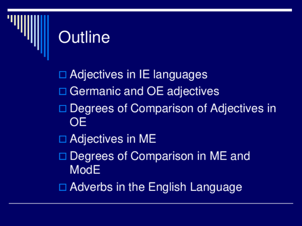 (PPT) Adjectives in the History of English