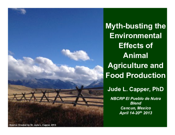 (PDF) Myth-busting the Environmental Effects of Animal Agriculture and ...