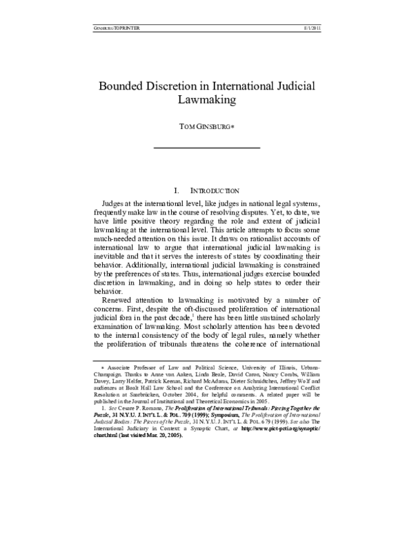(PDF) International judicial lawmaking | Gleider Hernández - Academia.edu