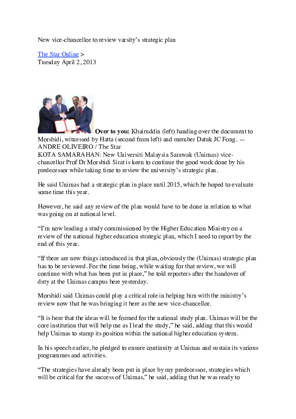 (PDF) Prof Morshidi is taking over DG from Prof Datuk Dr Rujhan Mustafa