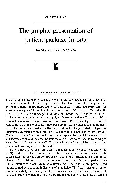 (PDF) The graphic presentation of patient package inserts