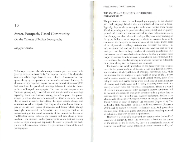 (PDF) Street, Footpath, Gated Community. On the Cultures of Indian ...