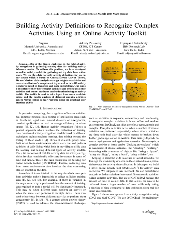 (PDF) Building Activity Definitions to Recognize Complex Activities ...