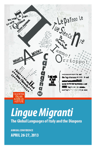 (PDF) "Lingue Migranti: The Global Languages of Italy and the Diaspora ...