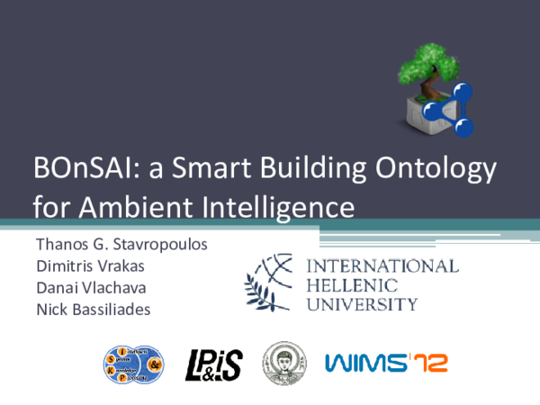 (PDF) BOnSAI: a smart building ontology for ambient intelligence