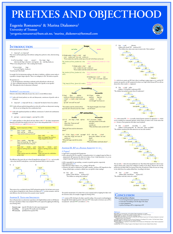 (PDF) Prefixes and objecthood