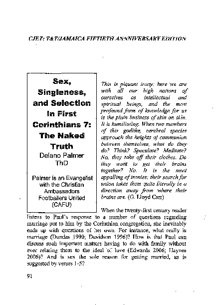 (PDF) 1 CORINTHIANS 7