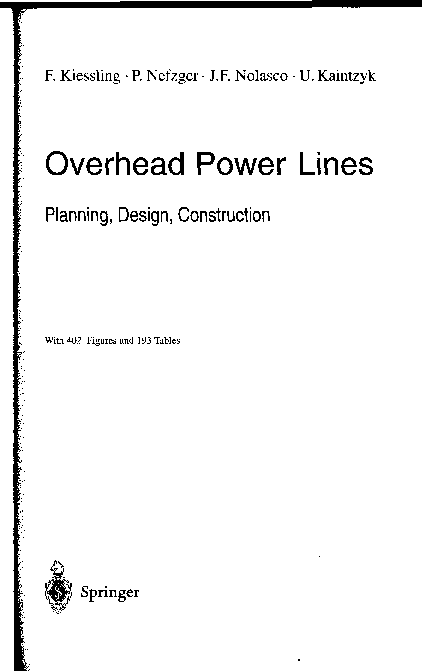 (PDF) Overhead power lines: planning, design, construction