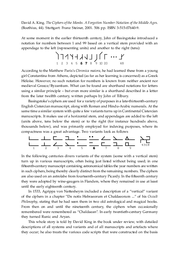 (PDF) The Ciphers of the Monks