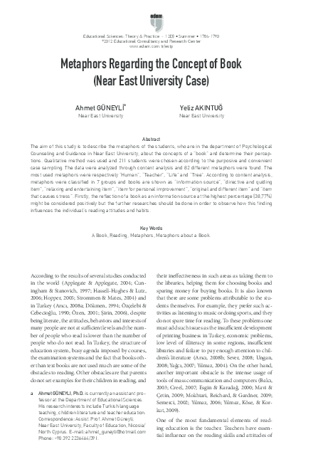 (PDF) METAPHORS REGARDING THE CONCEPT OF BOOK