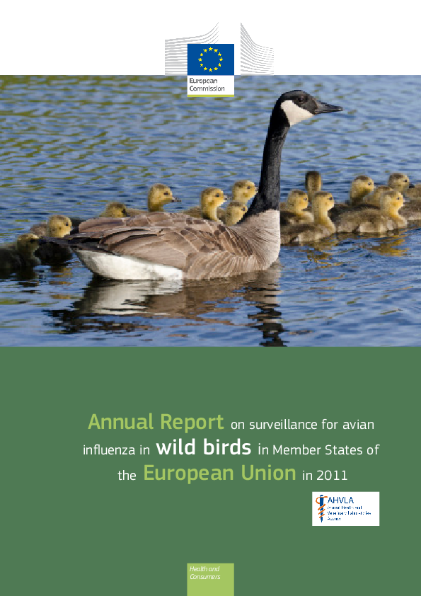 (PDF) Annual Report on surveillance for avian influenza in wild birds ...